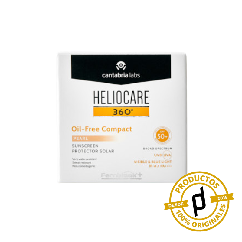 Heliocare 360° Oil-Free Compact SPF 50+ Pearl 10g - dermaproductos