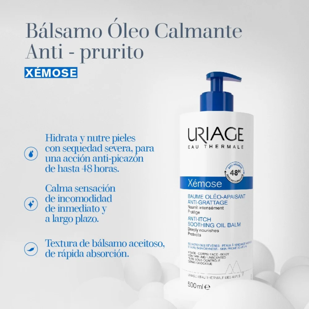 Uriage Xémose Bálsamo Relipidizante Anti-Picor 500ml - dermaproductos